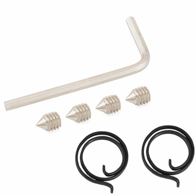 Ремкомплект для дверных ручек (набор стопорных винтов + возвратная пружина)