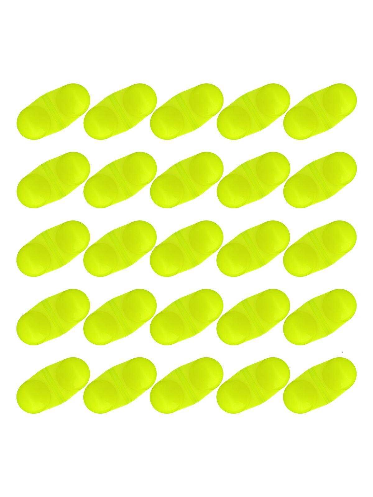 25 слотов Легко Устанавливаемых Сигнальных устройств с АБС-рыболовным зажимом, светящихся в темноте, для использования в пресной и морской воде