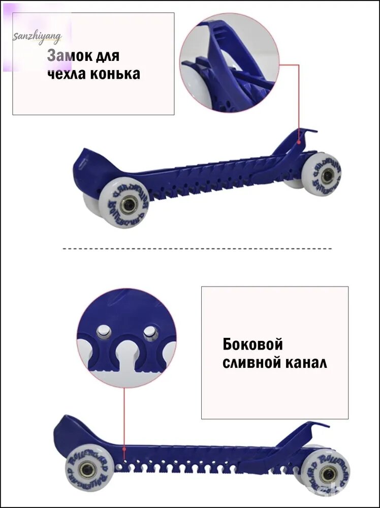 Адаптер для коньков - Превратите ледовые коньки в ролики — фото 1