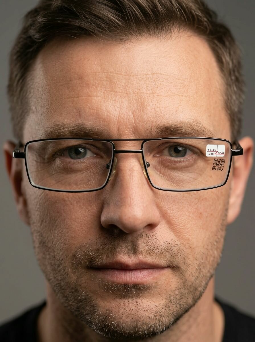 Готовые очки для зрения, стеклянные линзы -2.00