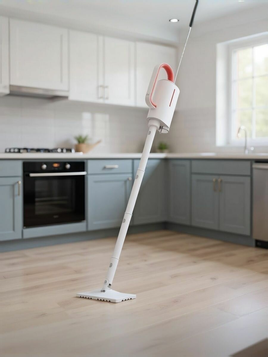 Паровая швабра Паровая швабра Deerma DEM-ZQ610, белый 1600 Вт, насадки - 1 шт