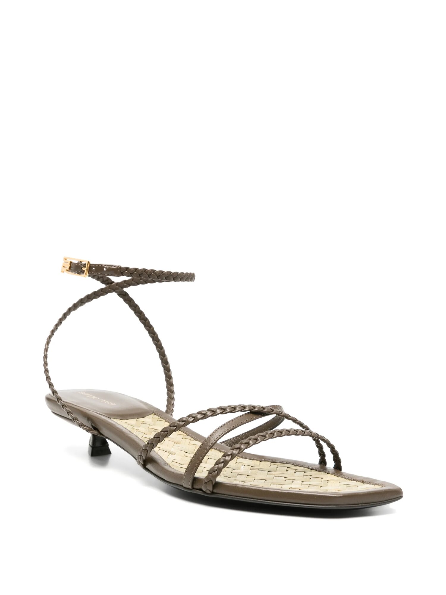 Босоножки Sergio Rossi Braided-strap sandals, размер 40, brown — фото 1