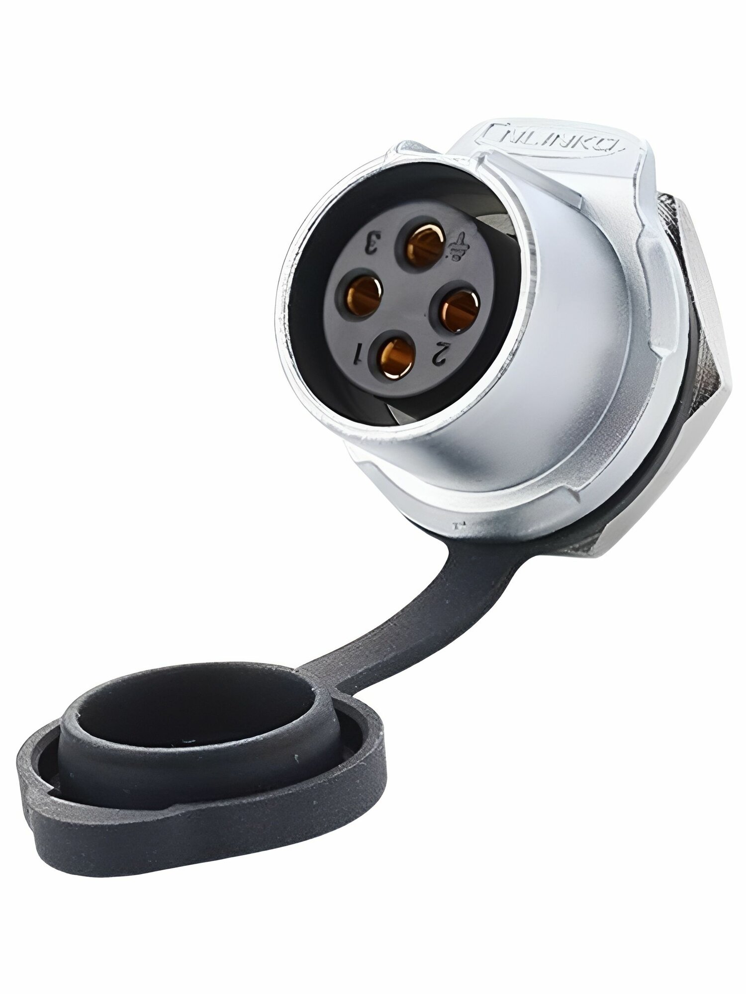 Разъем CNLINKO LP-20, 4-пиновый, 4pin, мама, IP67, М22х1,5