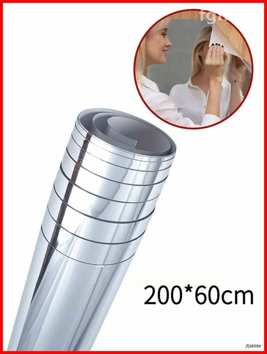 Эксклюзивные гибкие зеркальные панели для оформления стен, самоклеящиеся, премиум-качества, размер 200 на 60 см