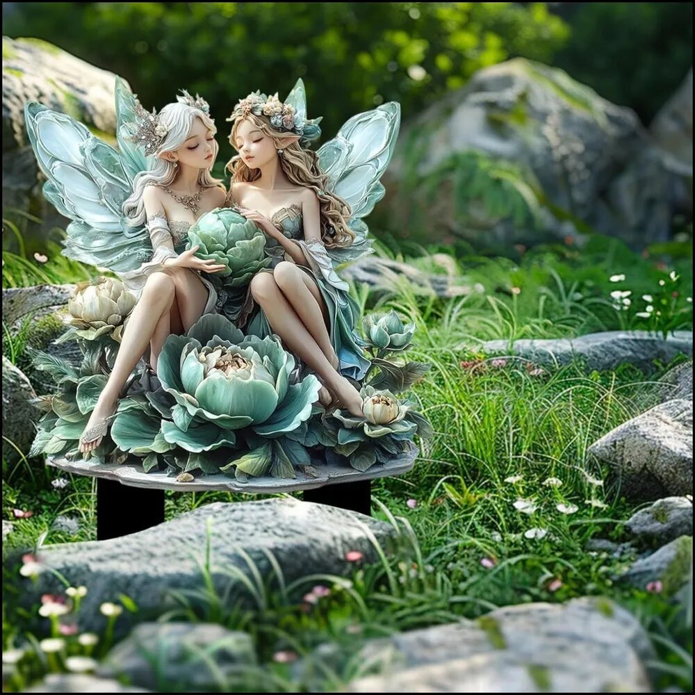 Садовая фигурка Fairy Garden, фигурка для сада из пластика, декор для дачи