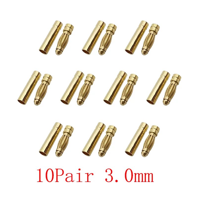 Разъемы для батарей LOCHEUK Banana Plug 3.0mm, 10 пар