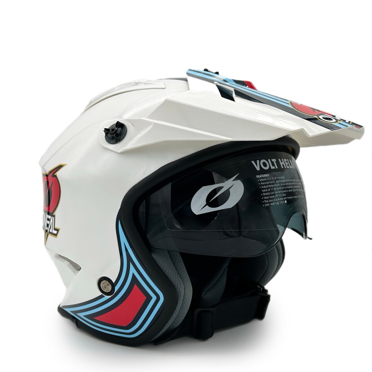 Мотошлем Oneal Volt MN1. M. Белый-красный