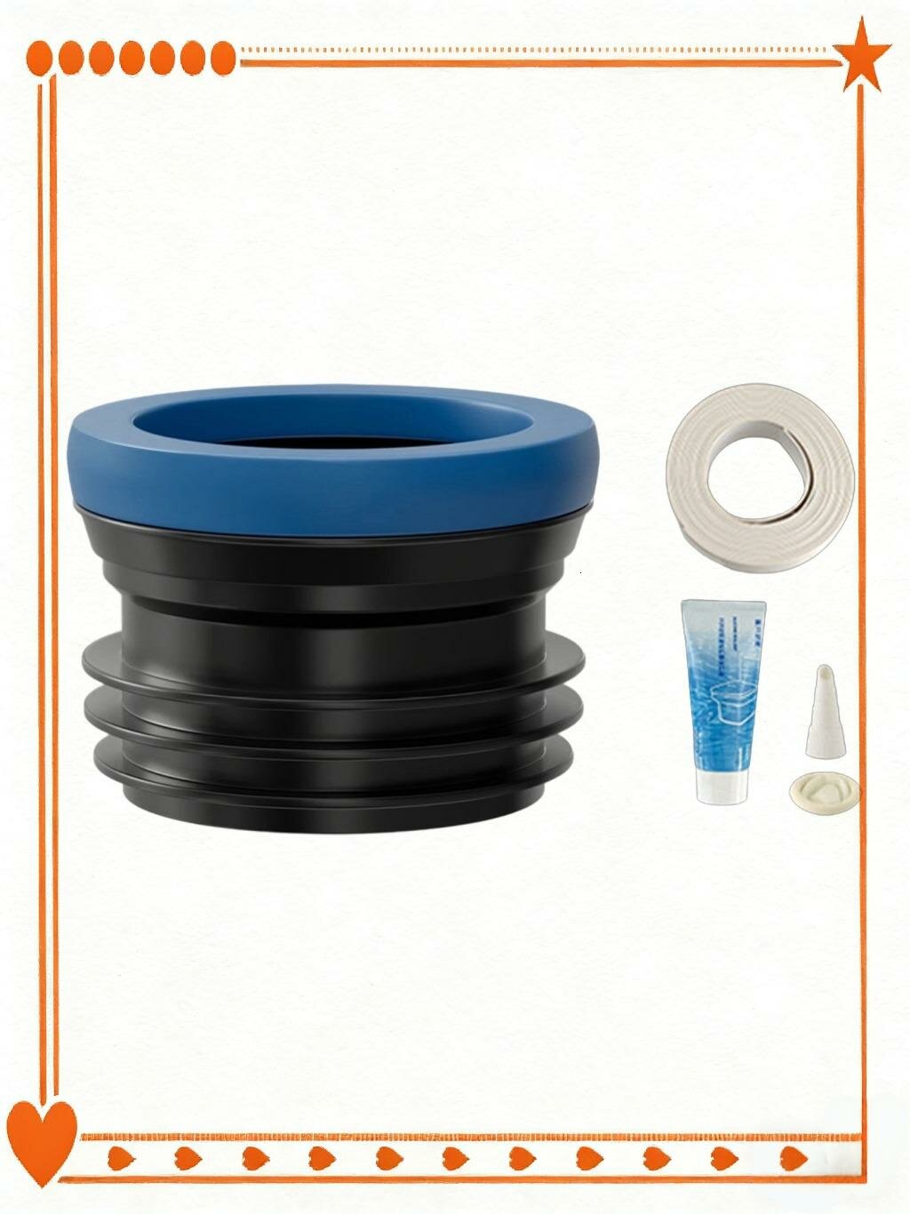 Бесшумное уплотнительное кольцо для унитаза из АБС, Уплотнительное кольцо уплотнительное