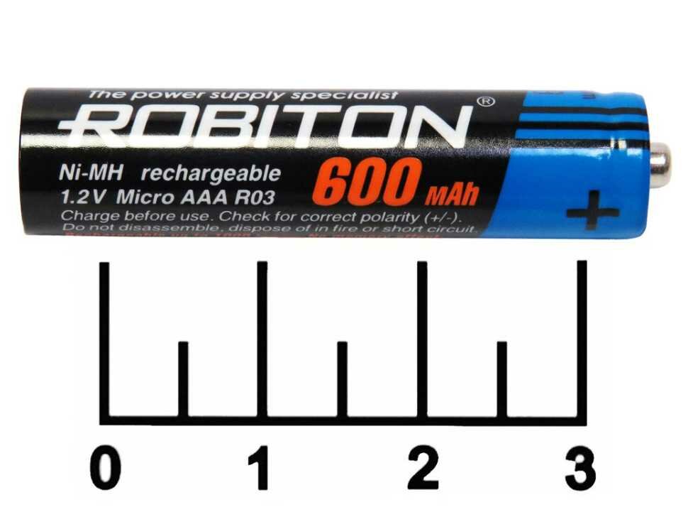 Аккумулятор AAA 1.2V 0.6A Robiton Ni-MH (ААА)