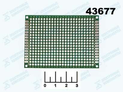 Плата макетная 50*70мм Д/С (2.54мм) №235 (S1658)