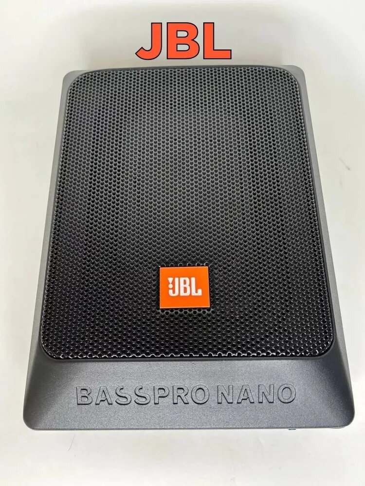 Сабвуфер автомобильный JBL BASS PRO NANO, активный, 200 Вт, черный матовый, Китай — фото 1