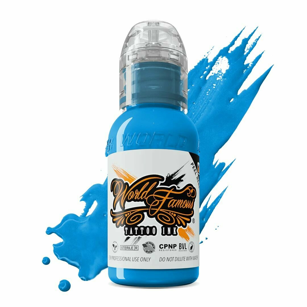 World Famous Ink тату краска Einstein Blue - 15 мл