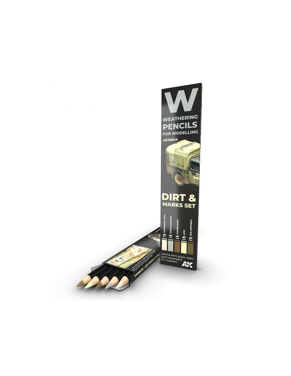 Аксессуар для Warhammer AK Interactive AK: WATERCOLOR PENCIL SET SPLASHES, DIRT AND STAINS AK10044