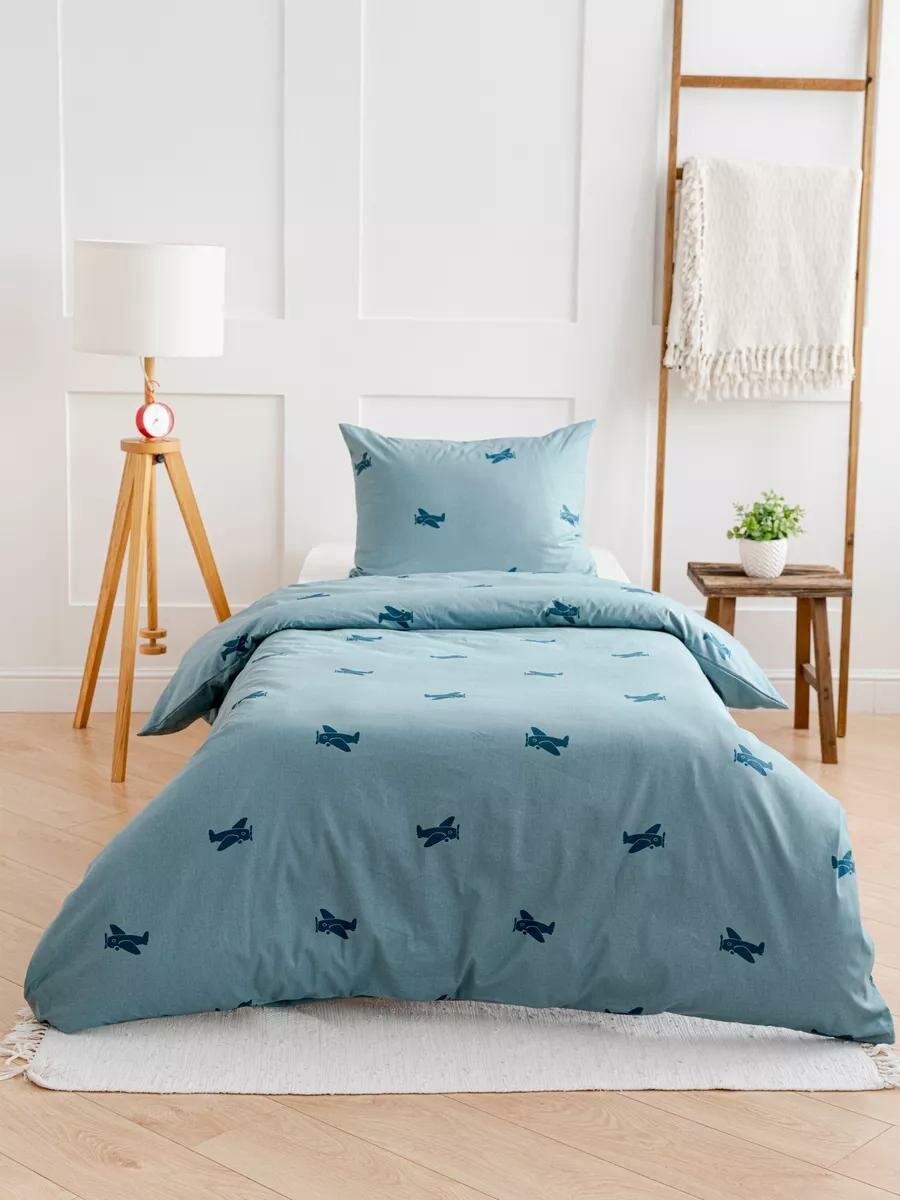 YERRNA комплект постельного белья 1,5 спальный, пододеяльник 150*200, наволочка 50*70 -1шт, 100% хлопок, перкаль, подходит под размеры икея