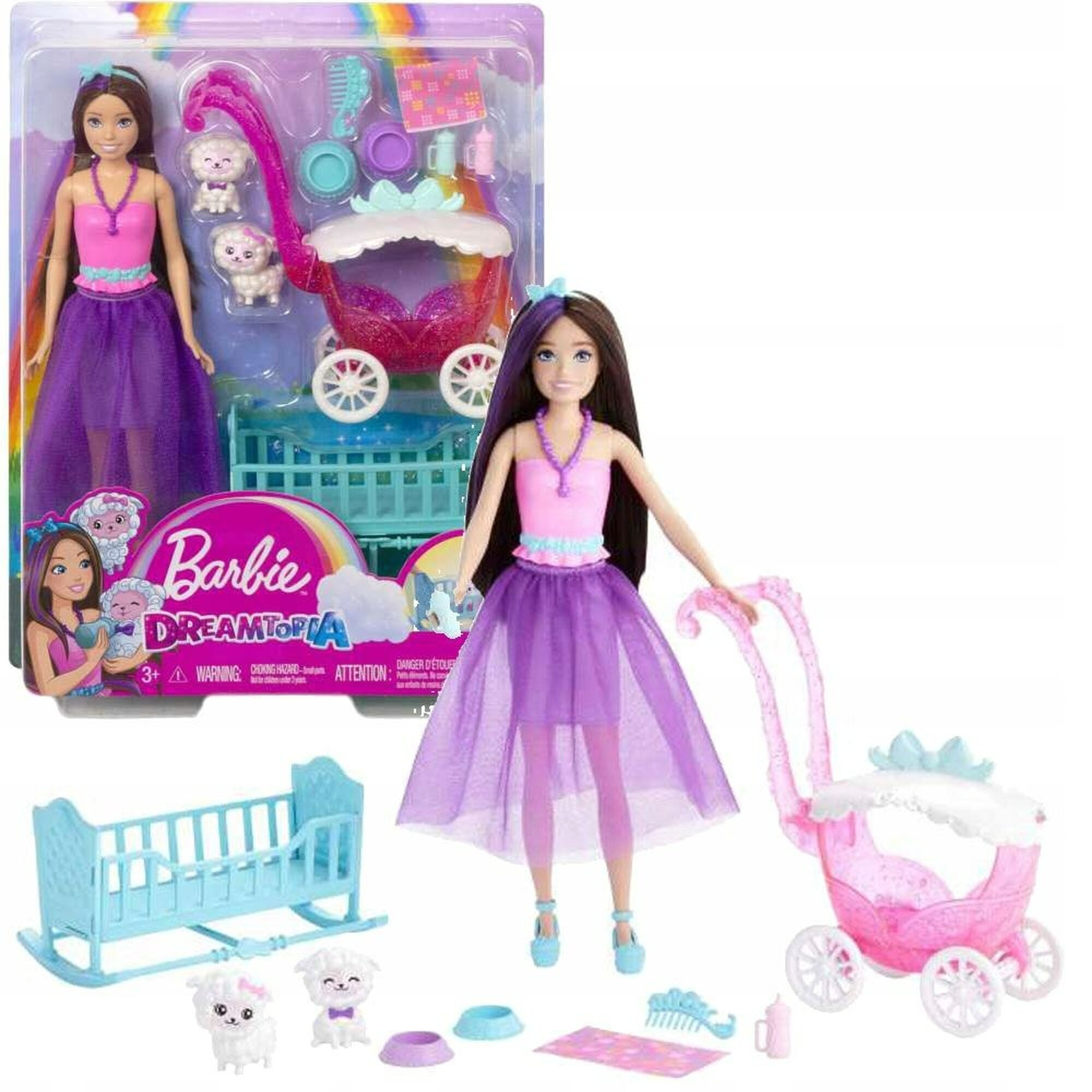 Игровой набор Barbie Dreamtopia Skipper для ухода за ягненком HLC29