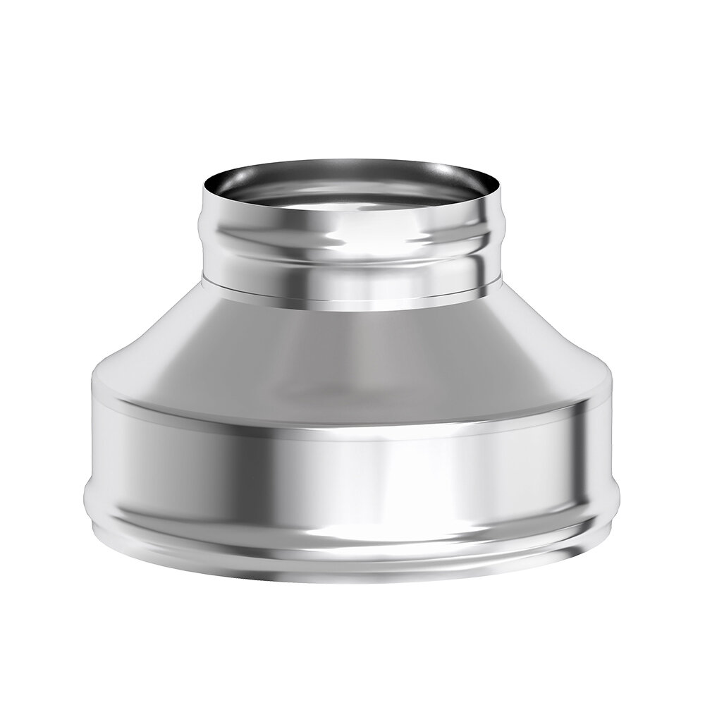 Конус для дымохода Ø200х300 мм, нерж. сталь 0.5 мм, папа-папа