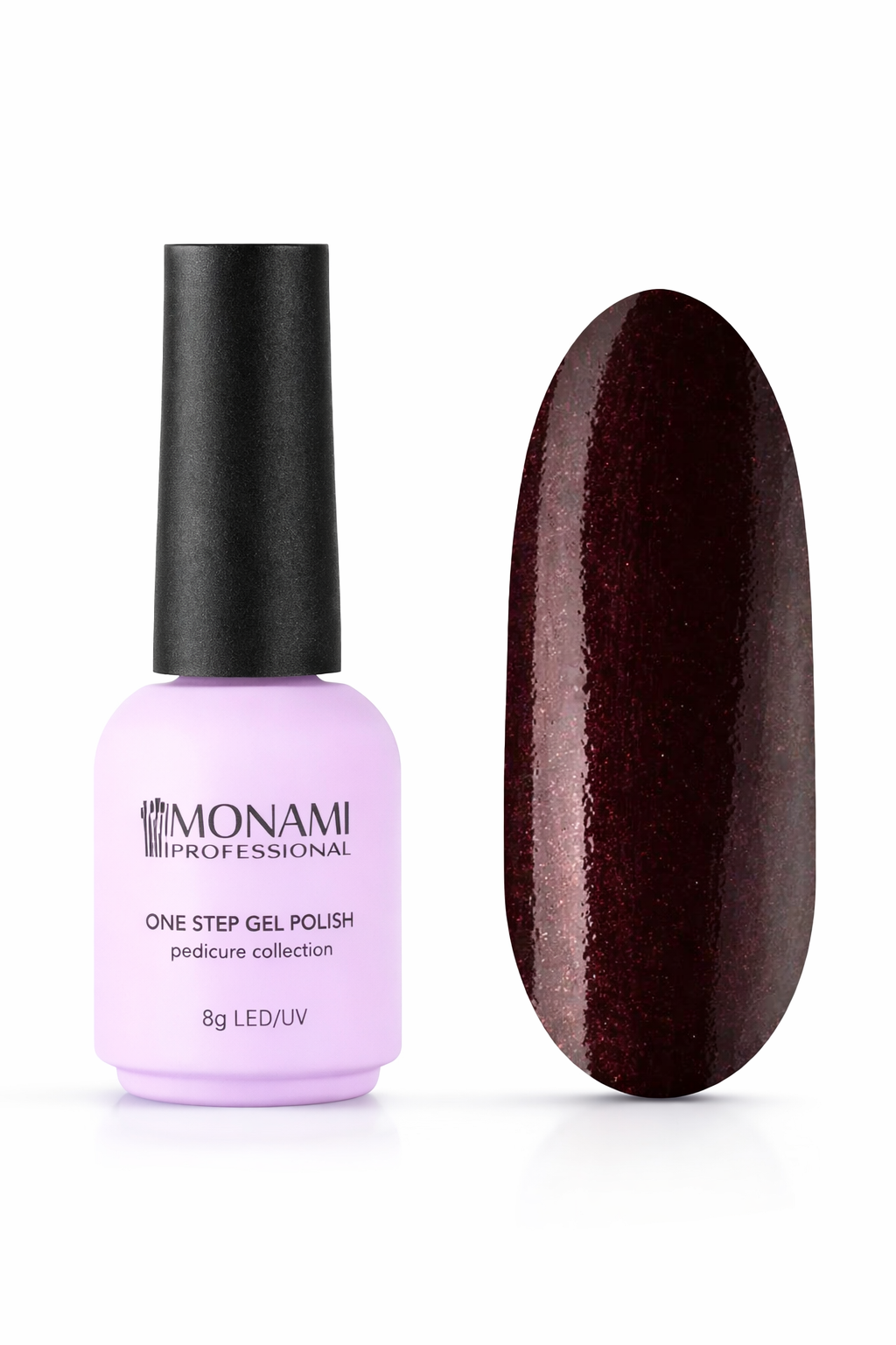 Гель-лак Monami "Pedicure Collection" 06, однофазный, 8г, с блестками