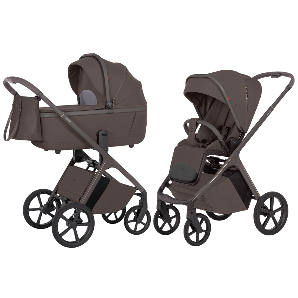 Коляска 2 в 1 "Carrello Vector", лимитированная, для детей с рождения до 3 лет Merino Beige