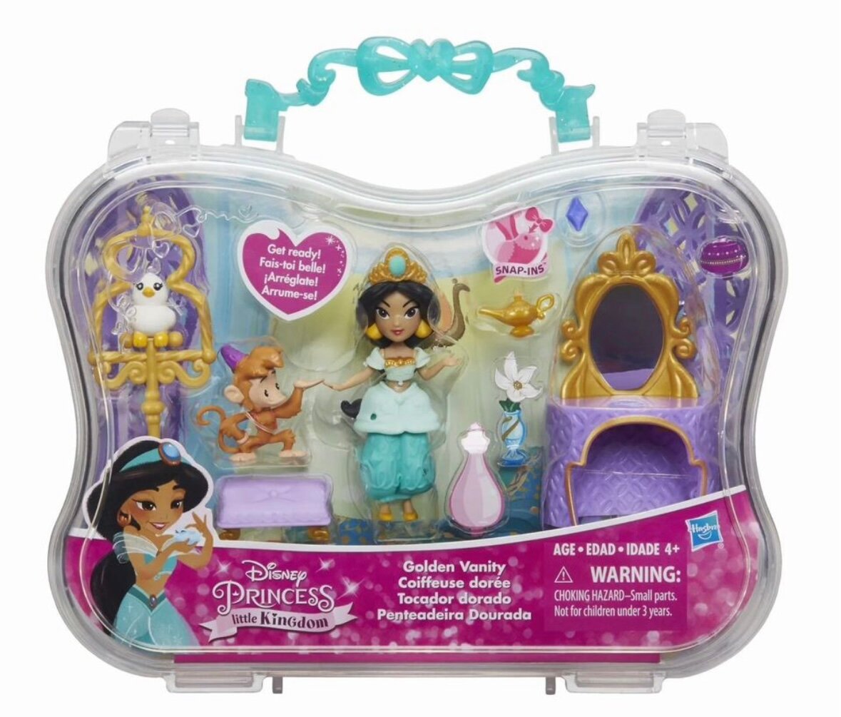 Игровой набор Hasbro Disney Princess "Принцесса Жасмин и туалетный столик", с аксессуарами, для кукол, высота 8.5 см