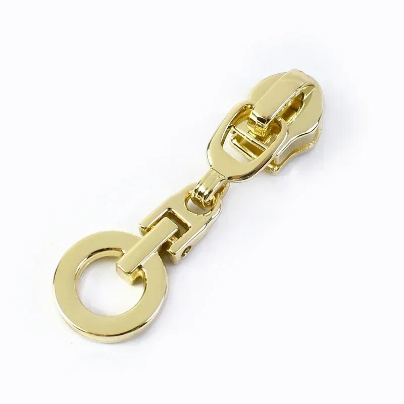 Слайдеры для молний Meetee 5#, 5/10/20 шт. ZT199-12-LightGold, 5Pcs