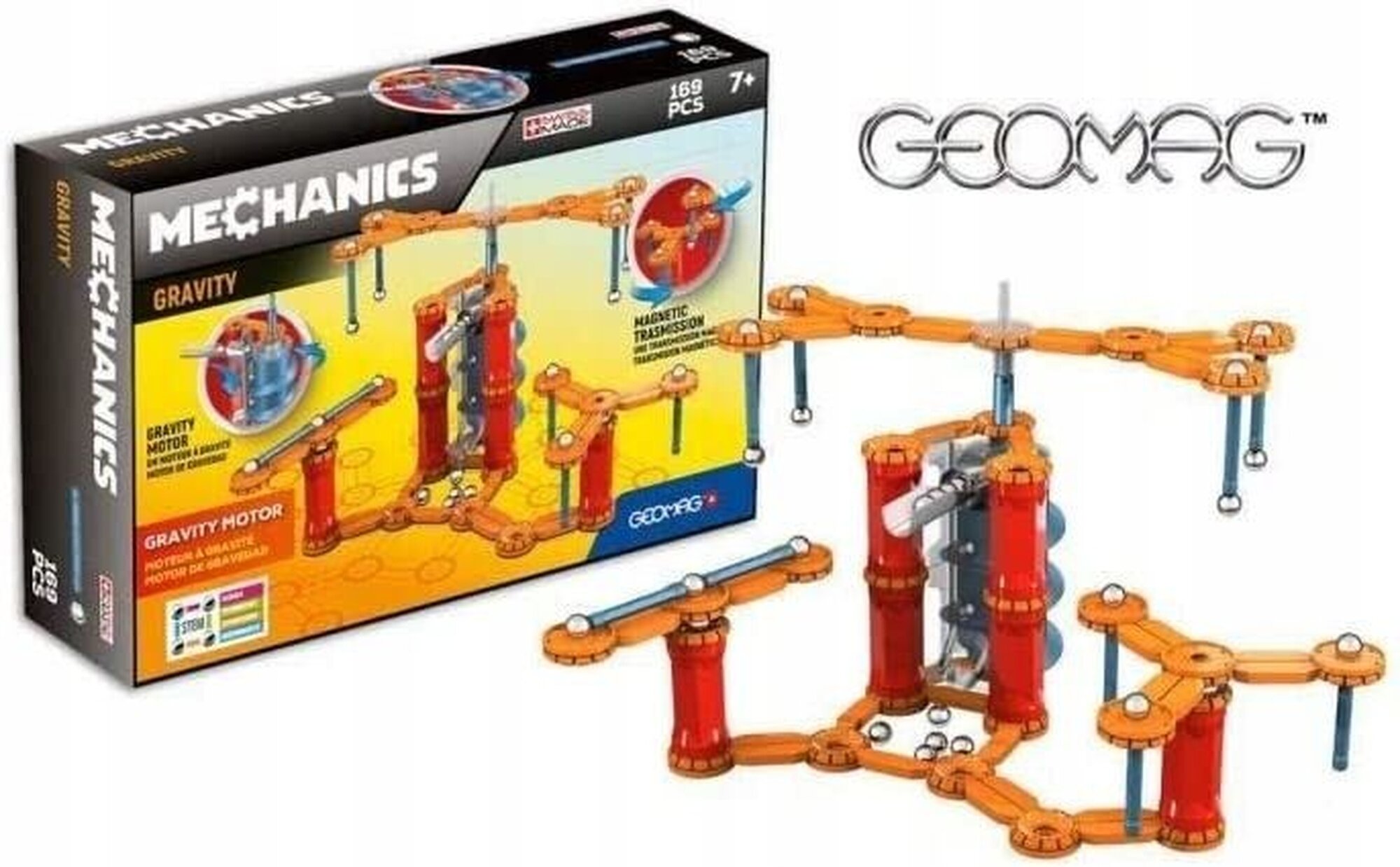 Магнитный конструктор Geomag - Набор магнитных блоков "Механика и гравитация", 169 эл - 871772007739