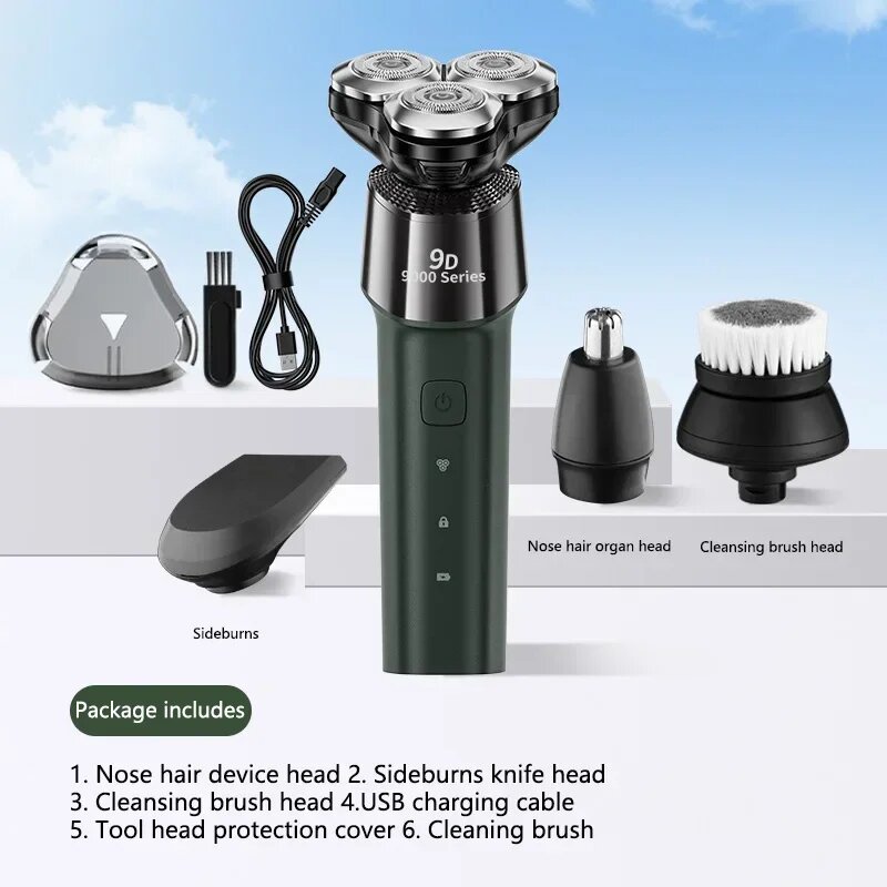 Электробритва Philips Norelco 4-в-1 темно-зелёная Green-4-in-1