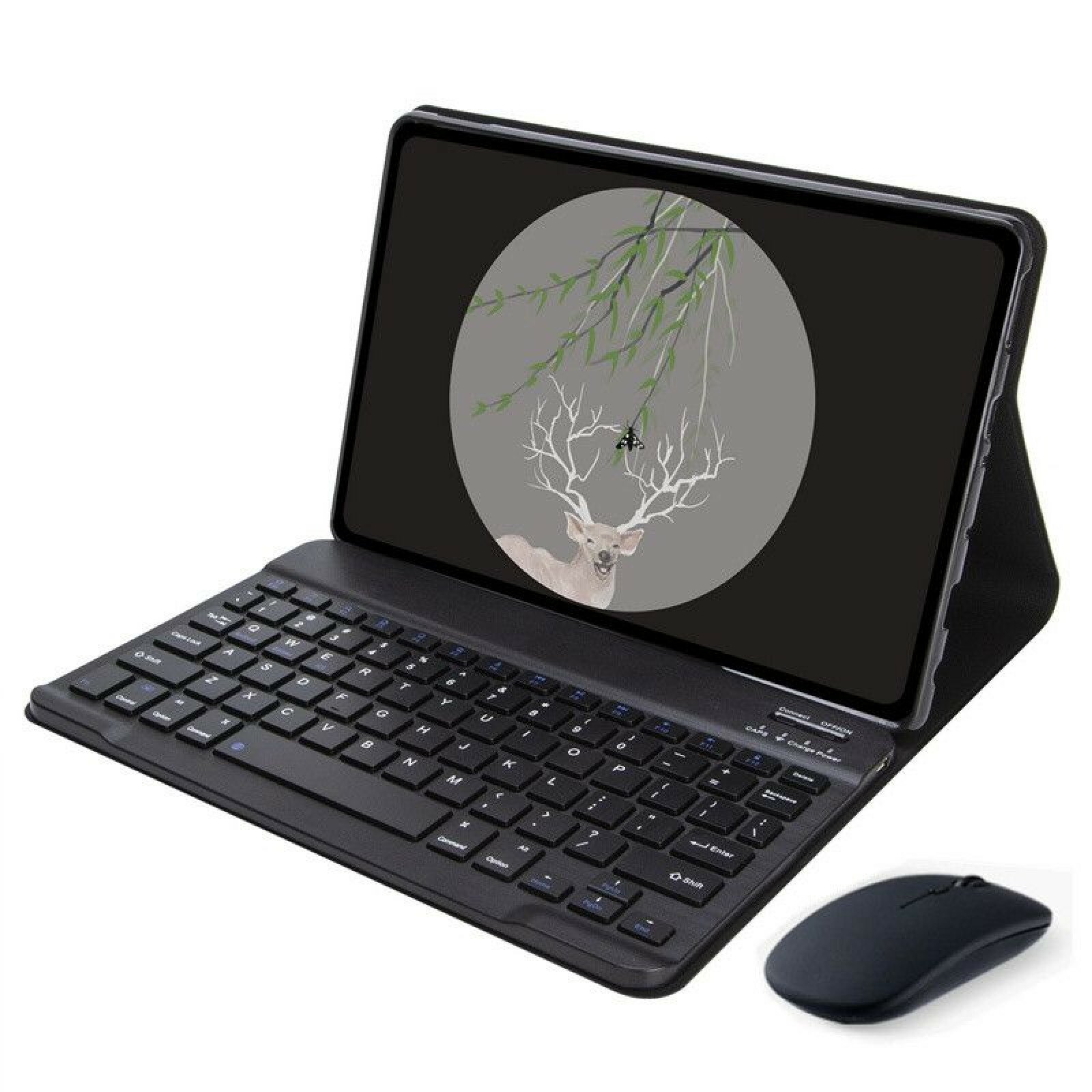 Чехол с съемной клавиатурой MyPads для Lenovo Tab P11 2nd Gen 2022 и Xiaoxin Pad Plus (11.5') небесно-черный