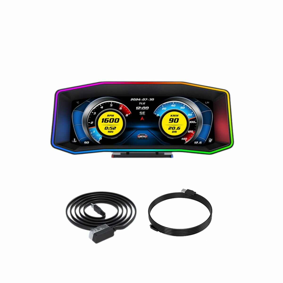 P4 OBD+GPS HUD 6,2-дюймовый ЖК-экран проекционный дисплей