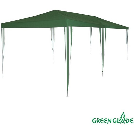 Тент Green Glade садовый без боковых стенок 18 кв. м зеленый/белый 1057