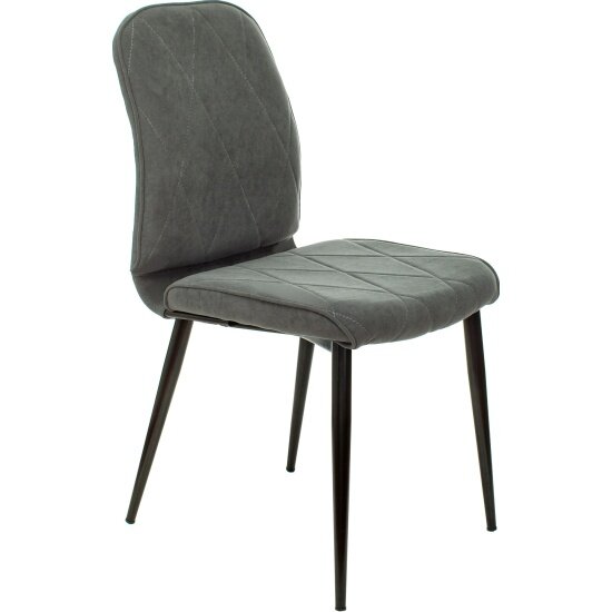 Стул для дома Бюрократ CH-K13 серый Alfa 44 металл черный на ножках (CH-K13_1/GREY)