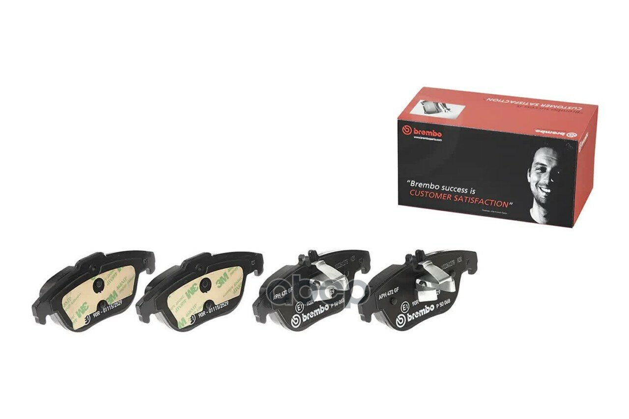 Колодки тормозные дисковые задн. MERCEDES-BENZ (BBDC) C-CLASS (W204) 01/08-> / MERCEDES-BENZ C-CLASS Brembo арт. p50068