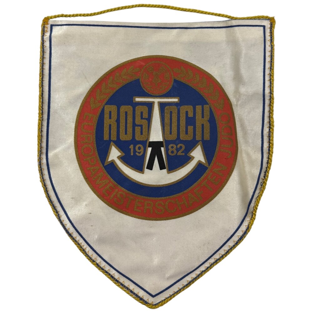 Вымпел "Чемпионат Европы по дзюдо. Росток" Германия 1982 г.