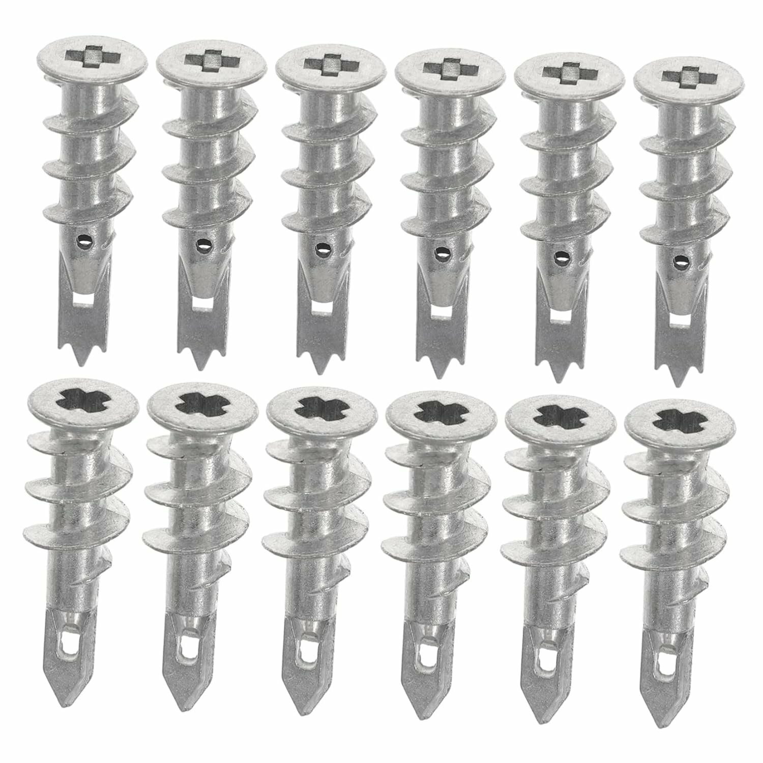 100 шт. расширяющиеся анкеры для гипсокартона Gecko с защелкой и переключателем для сверхпрочного настенного крепления