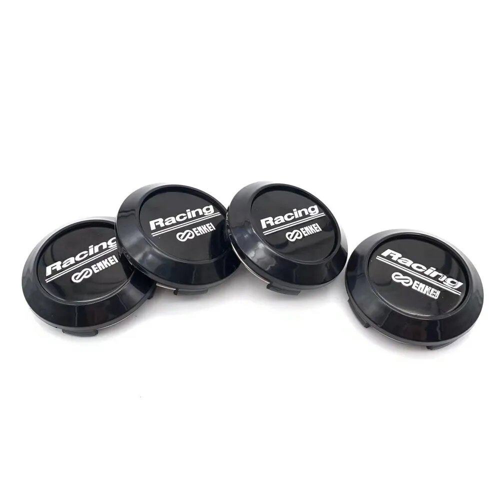 Колпаки ступицы колеса ENKEI Racing, комплект 4 шт, для защиты от пыли, 60 мм, черные