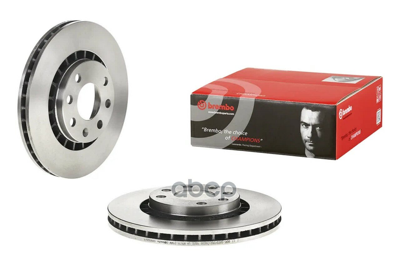Диск торм. пер. вент.[256x24] 6 отв. DAEWOO Lanos/Espero/Nexia 1,5-2,0 97> Brembo арт. 09.9608.24