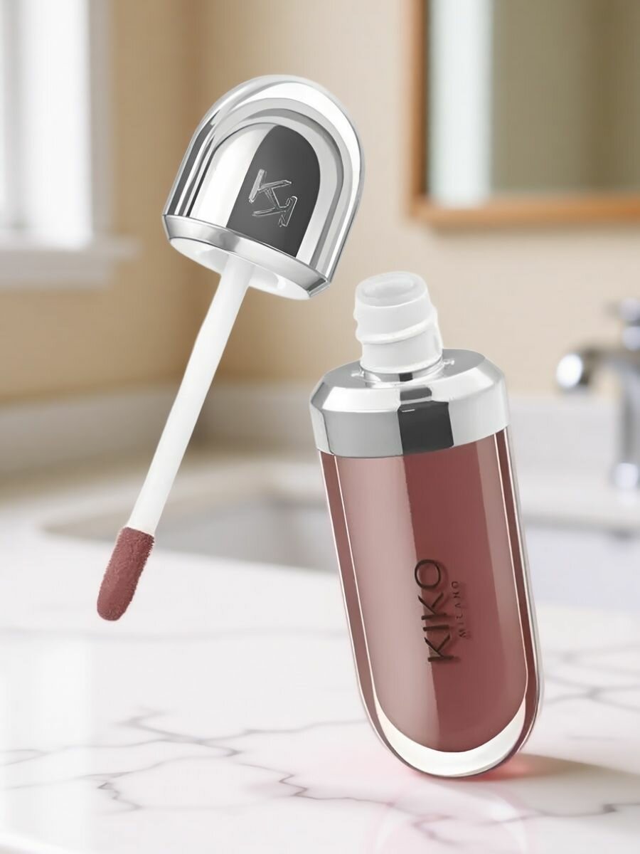 Блеск Для Губ Глянцевый Увлажняющий, Без Липкости. Питание, Защита И Уход, Трехмерный Эффект 3D, Увеличивает Объем, Гладкий Глянец, Комфортное Увлажнение. 21 Brun Rose