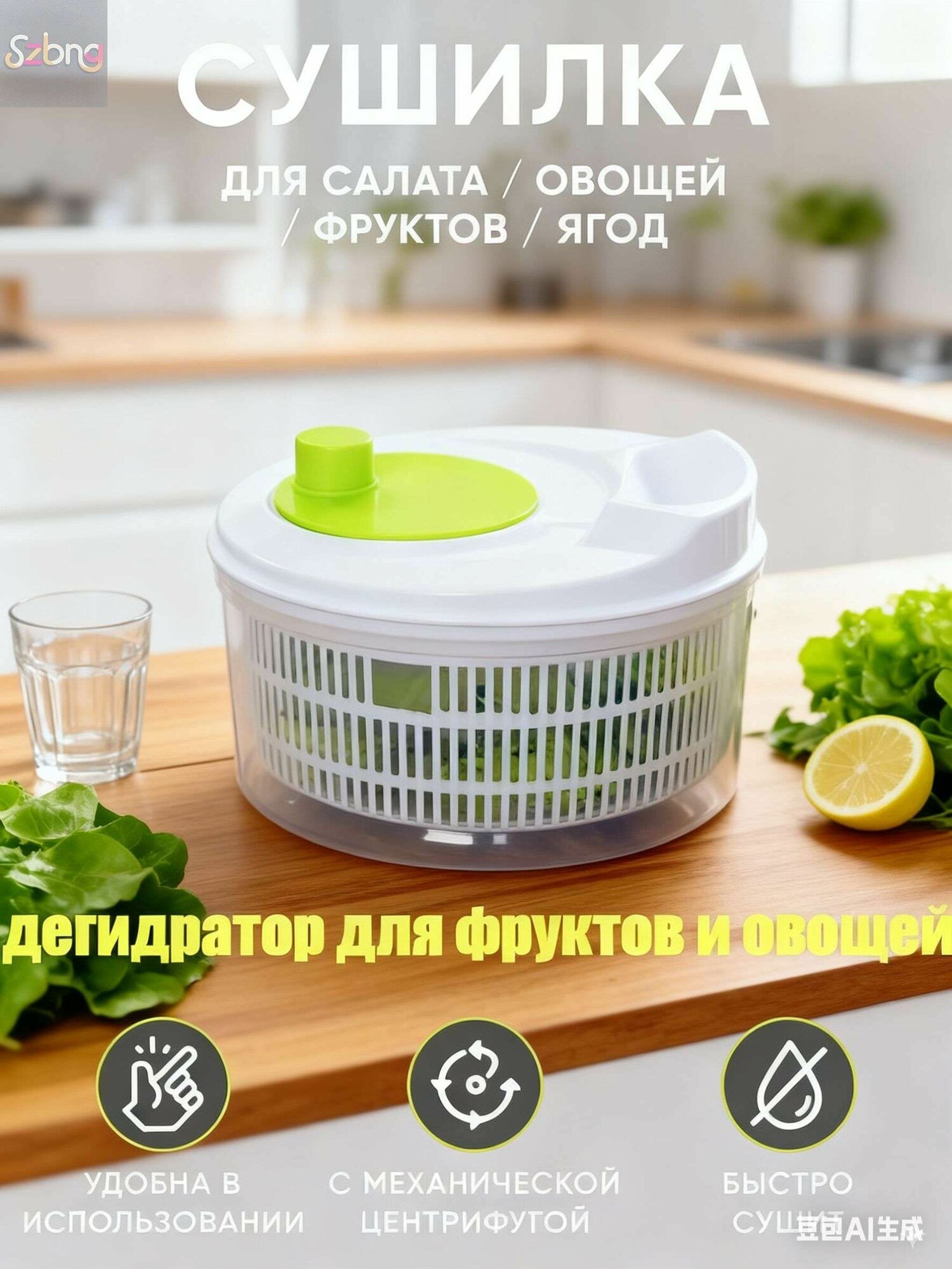 Сушилка для салатов, овощей, фруктов