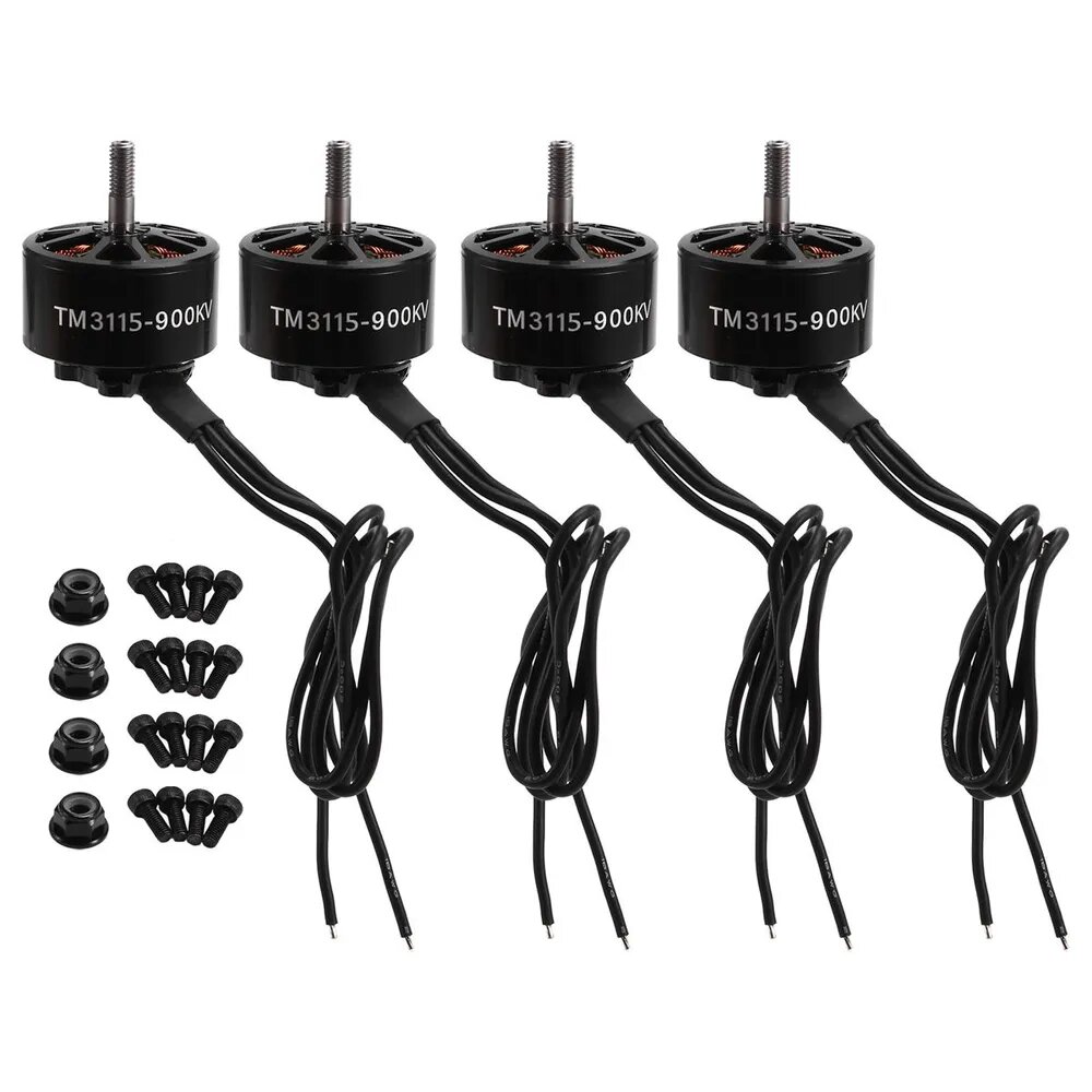 Бесщеточный4 шт. 3115 900KV 3-6S бесщеточный двигатель для RC Multirotor X