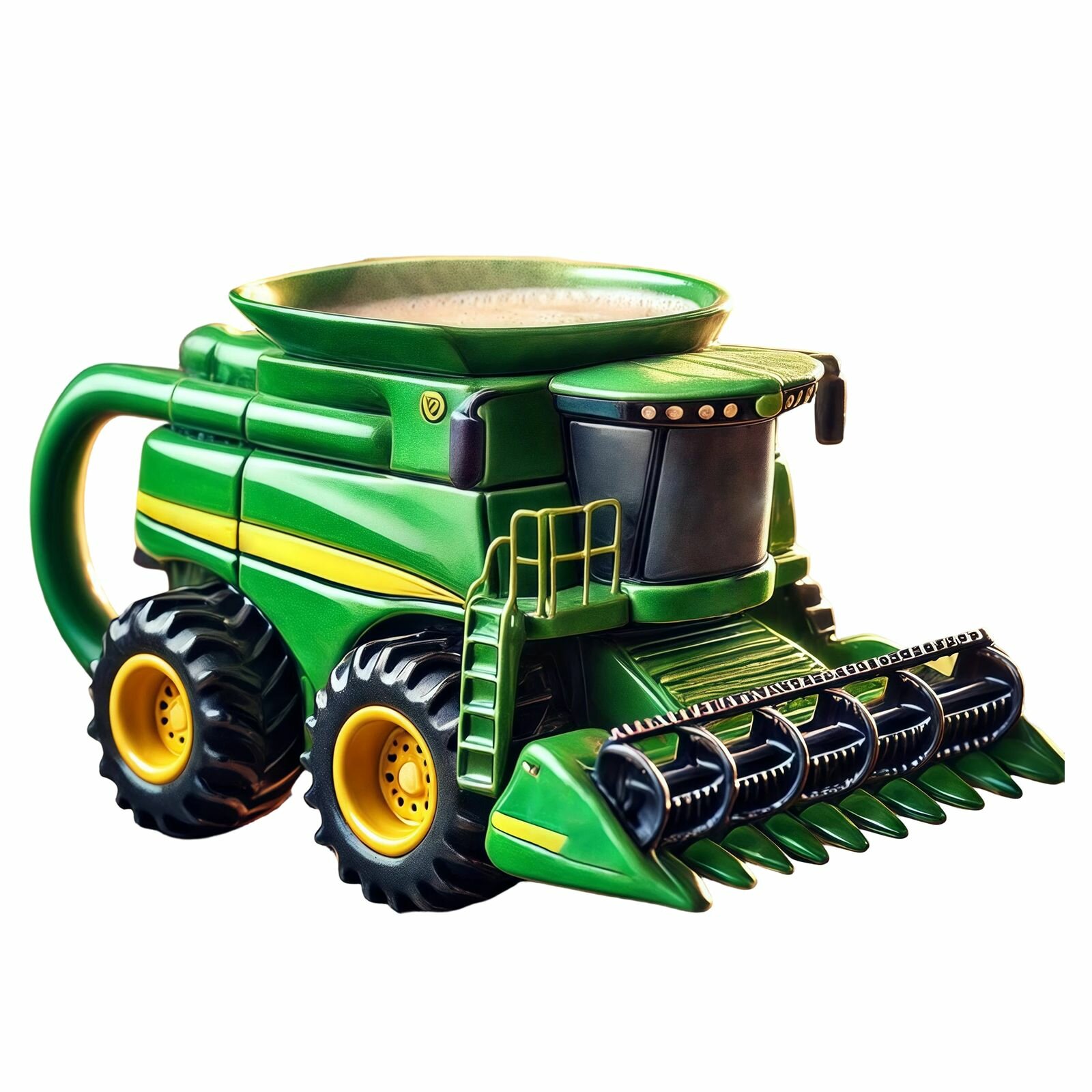 Уникальная керамическая кружка с сельхозтехникой для энтузиастов и деревенского декора