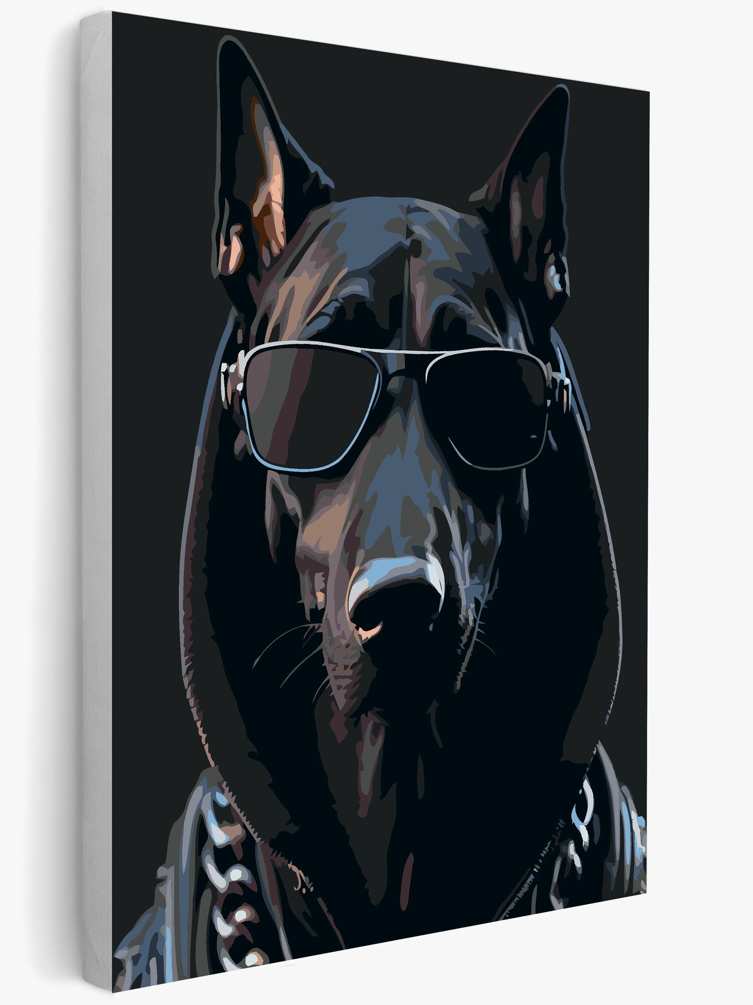 Картина по номерам доберман