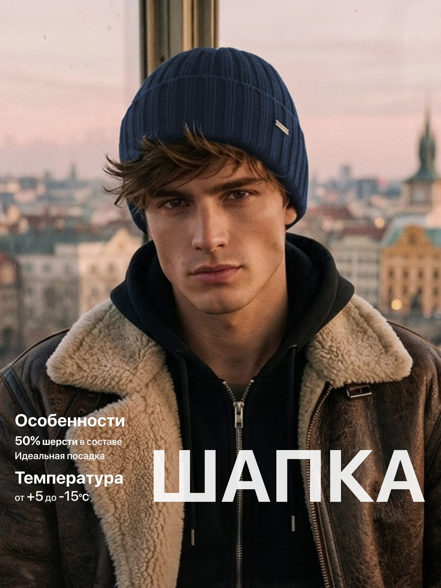 Шапка-бини Томас для мужчин