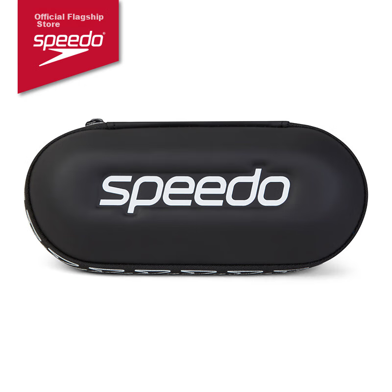 Спортивные очки Speedo Classic с большим логотипом, водонепроницаемый чехол для плавания, черный Цвет：Черный