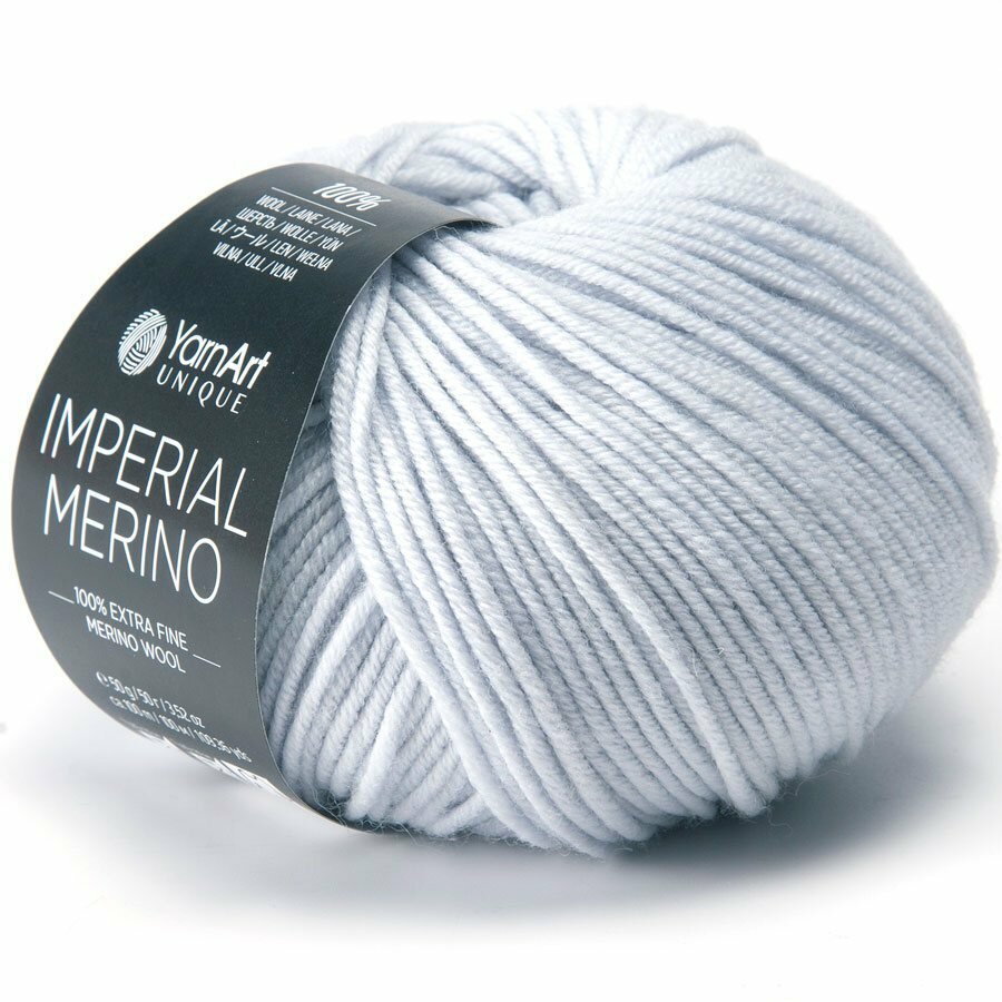 Пряжа Yarnart IMPERIAL MERINO 3346 св. серый (10 мотков)