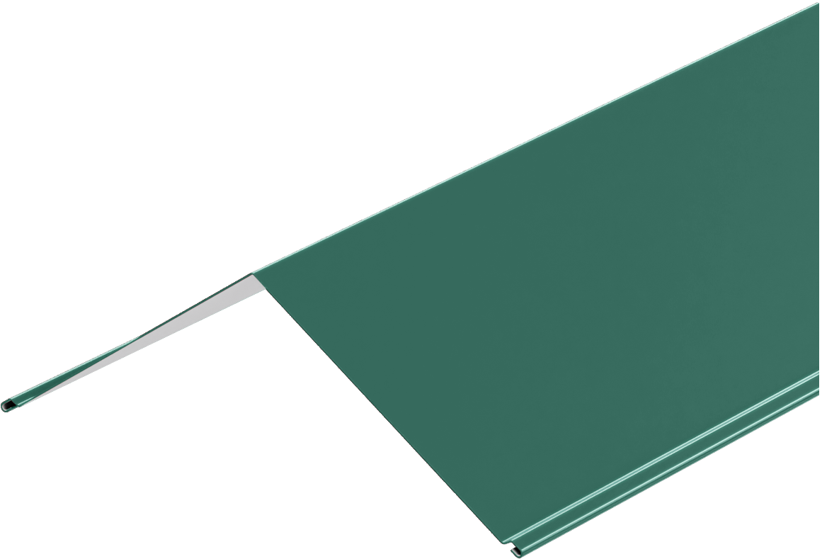 Конек 150x150x2000 мм 0.4 мм RAL 6005 зеленый вега