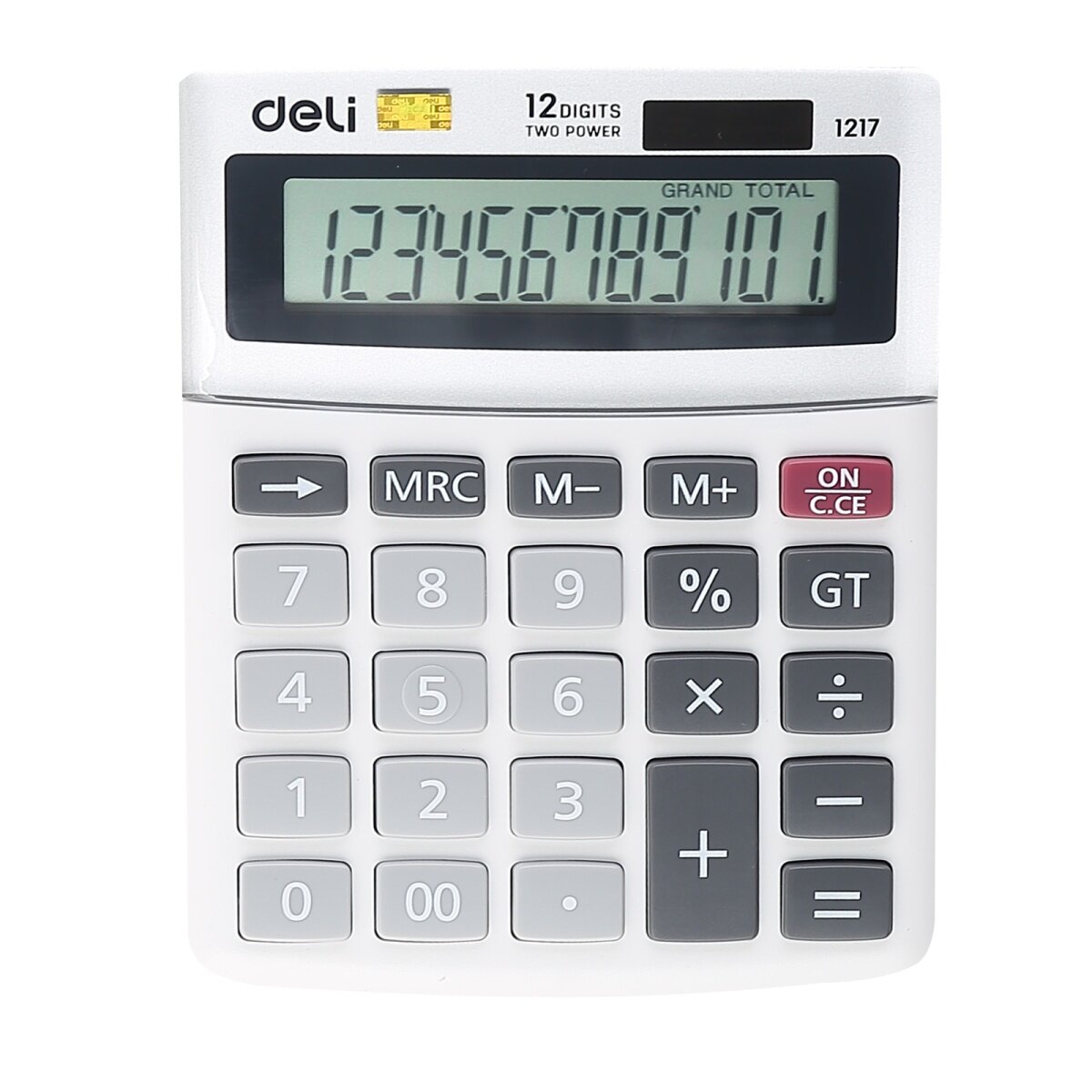 Калькулятор Deli Настольный, 12 разрядов, 133,5х106х33 мм (E1217)