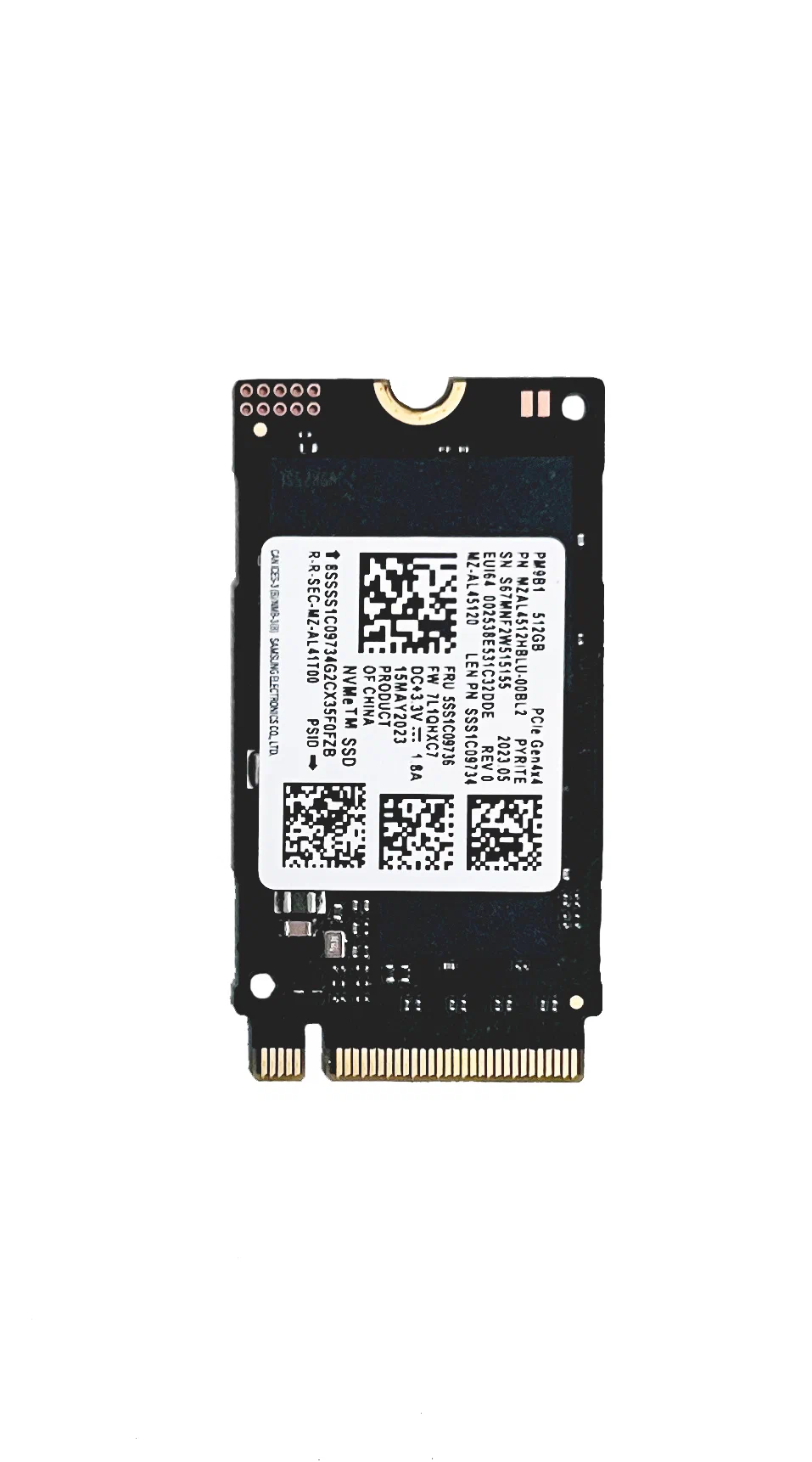 SSD-накопитель SAMSUNG 512 ГБ M.2 M2 NVMe 2242 (MZAL4512HBLU-00BL2)
