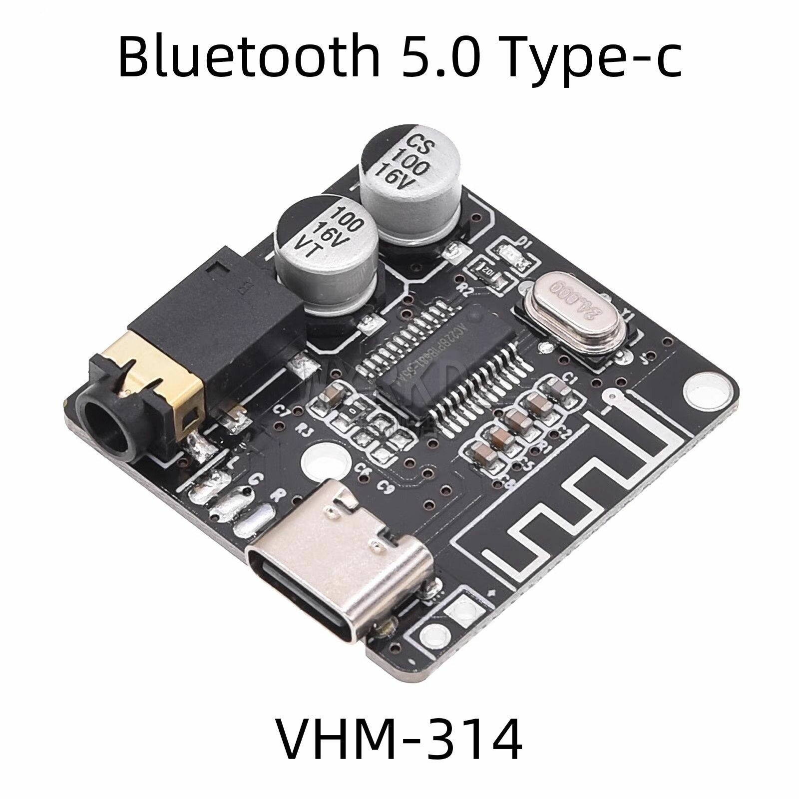 Bluetooth 5.0 MP3 декодирование платы аудиоприемник модуль интерфейс Type-C стерео выход vhm-314 беспроводной аудиомодуль стерео декодер