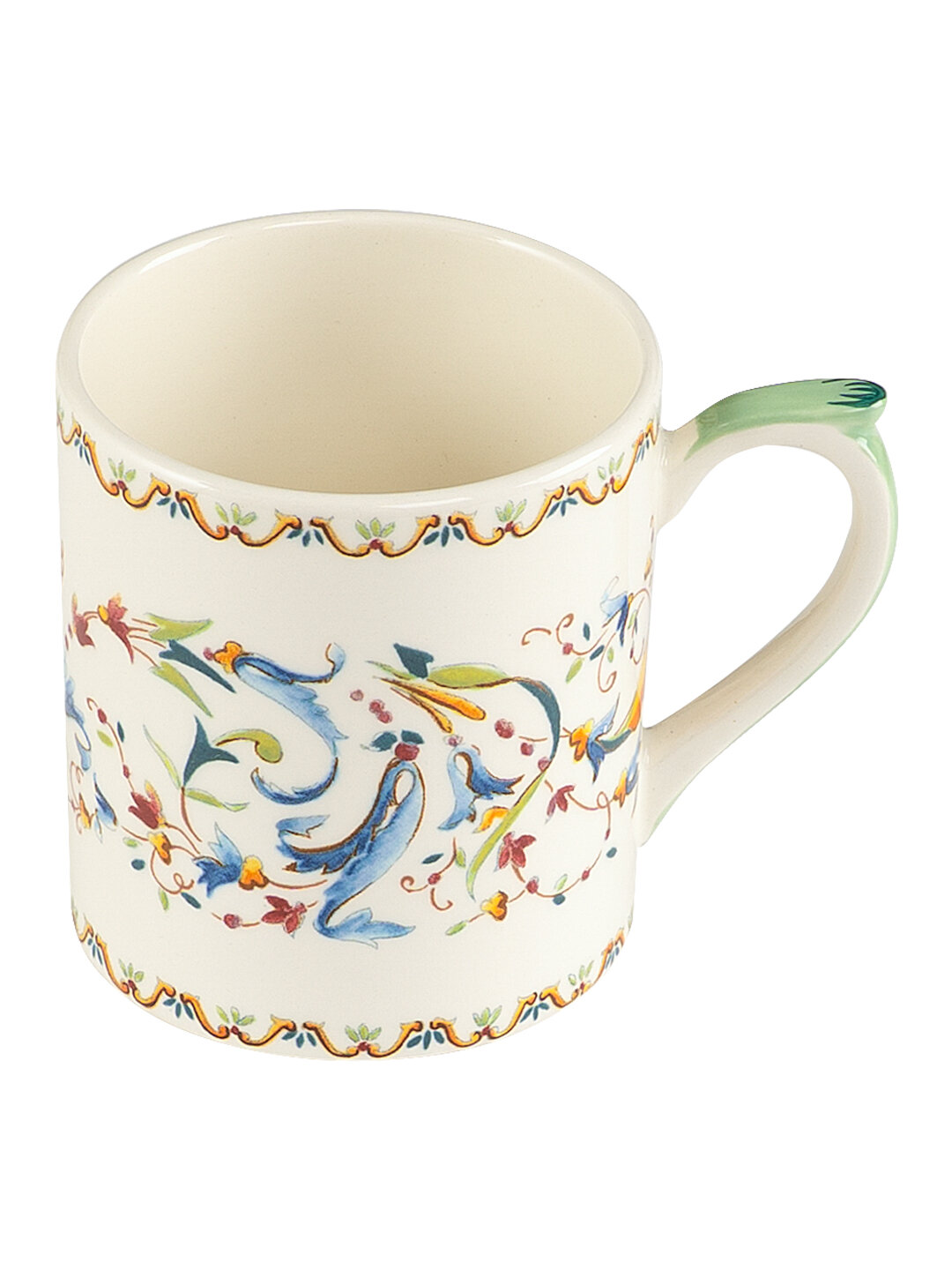 Кружка фаянсовая Gien Toscana, 255 мл, декор, глазурь, Франция