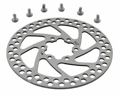 Диск тормозной 140 мм на 6 болтов (для электросамоката)(компл.)