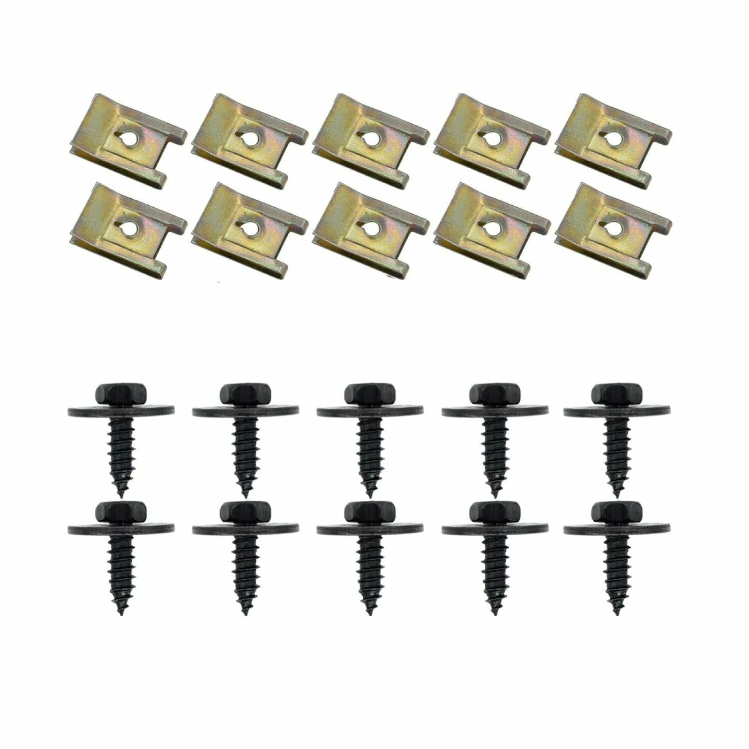 Автомобильные зажимы для крепления для BMW E46 E92 E90 F10, защита двигателя шасси автомобиля, металлические гайки, винт